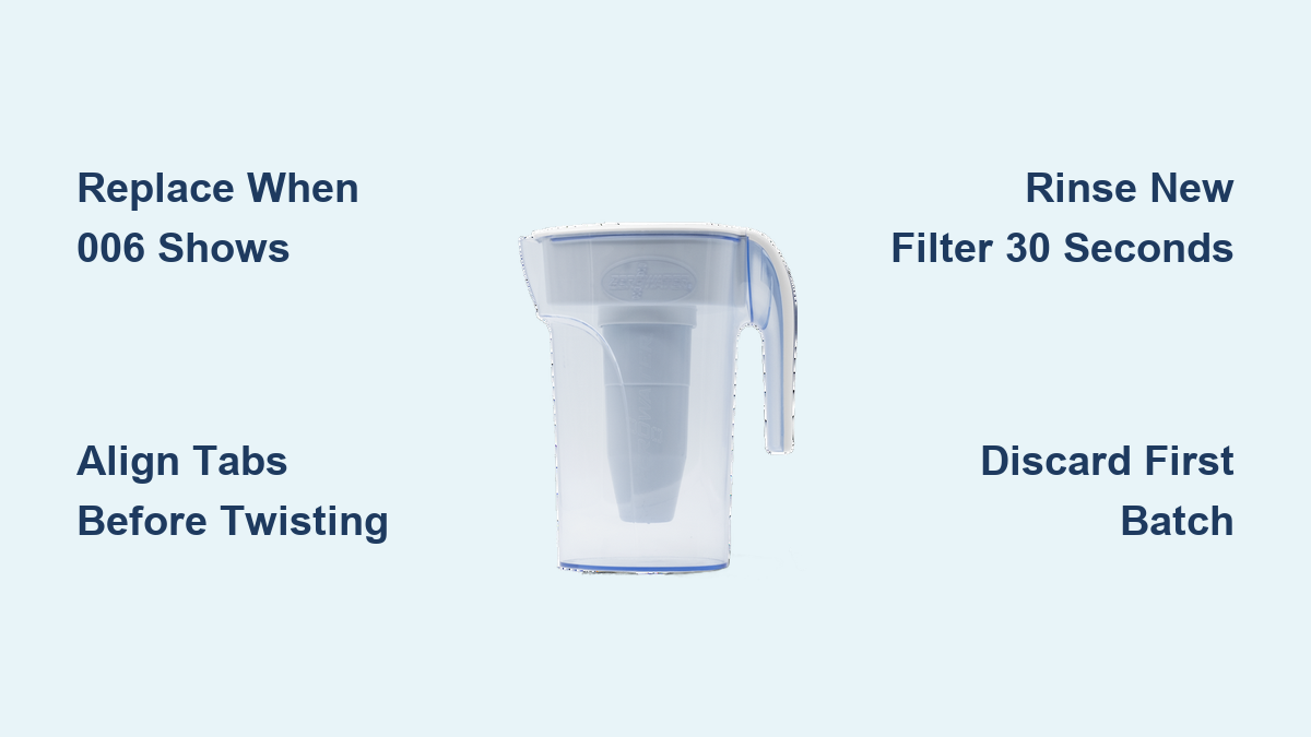 How to Replace Zero Water Pitcher Filter